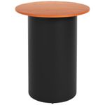 Rapidline High Drum Table 900mm Cherry and Black | Officeworks