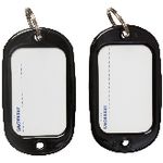 J.Burrows Extra Large Key Tags 2 Pack Black | Officeworks