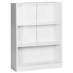 Austin 3 Shelf Bookcase White | Officeworks