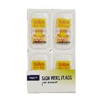 J.Burrows Sign Here Flags 25 x 44mm 8 Pack | Officeworks