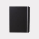 J.Burrows Large Journal Plain 240 Page Black | Officeworks