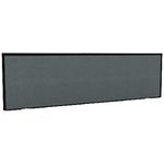 Stilford Screen 1800 W x 525 H mm White Frame Grey Fabric | Officeworks