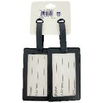 J.Burrows PVC Luggage Tags Assorted 2 Pack | Officeworks