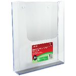 Deflecto A4 Wall Mount Brochure Holder Portrait | Officeworks