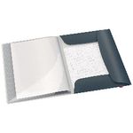 Leitz Cosy A4 3-Flap Folder with Display Book Grey | Officeworks