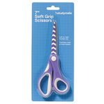 Studymate Soft Grip Scissors 7"/177mm Purple Printed | Officeworks