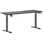 Typhoon Strike Electric Sit Stand Gaming Desk 1800mm Black | Officeworks