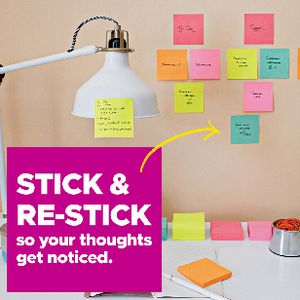 red post it notes officeworks