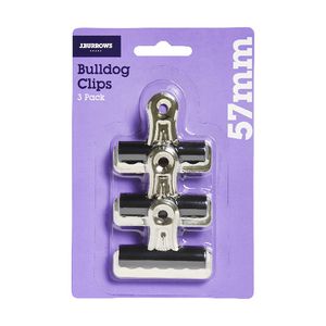 J.Burrows 54mm Bulldog Clips 3 Pack | Officeworks