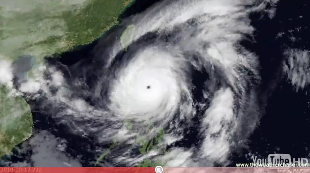 Cool Timelapse Animation: Super Typhoon Megi | WeatherWatch - New ...