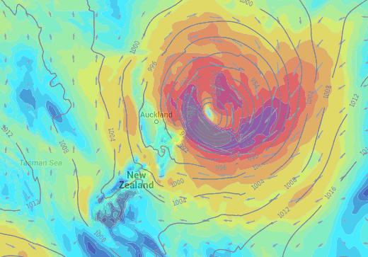Latest various maps (+4) of Cyclone Pam’s expected track towards NZ ...