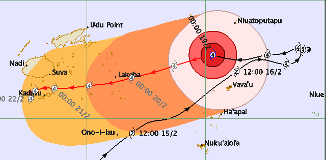 Cyclone Winston update for Friday | WeatherWatch - New Zealand's ...