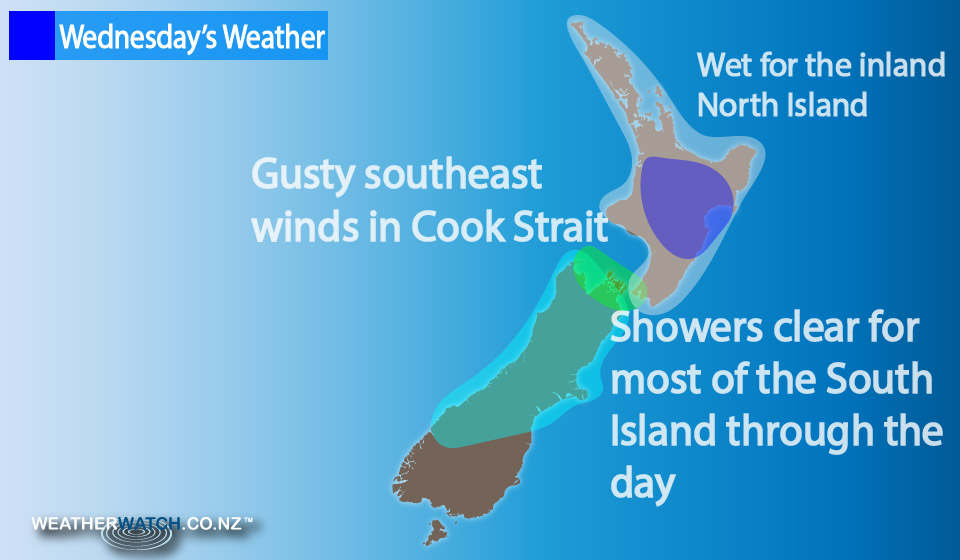 A spreading southeasterly – The Big Picture on Wednesday | WeatherWatch ...