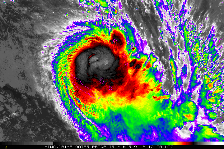 Cyclone Hola hitting parts of New Caledonia today, then tracks towards ...