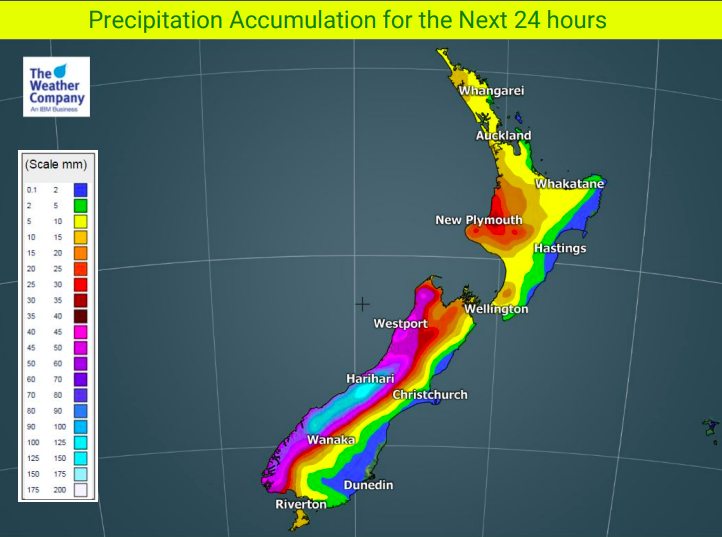 Burst of wind, rain and snow then colder air (+8 Maps) | WeatherWatch ...