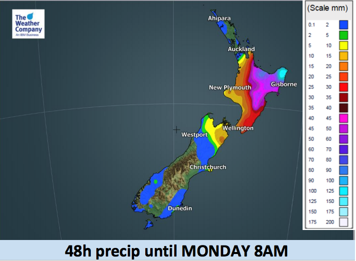 Updated: 48 hour Rainfall Accumulation Map for New Zealand ...