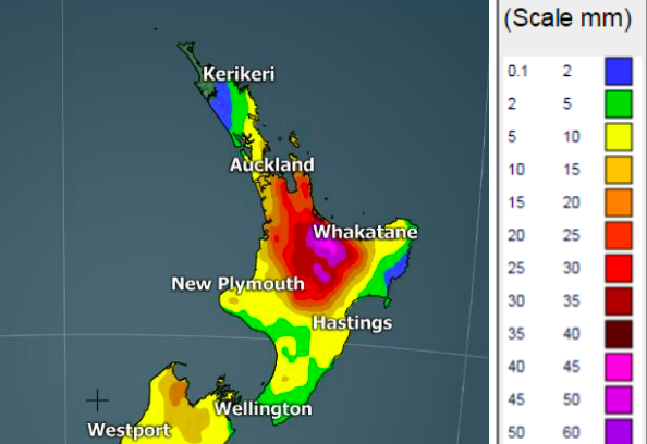 Flooding risk for Upper North Island thanks to sub-tropical set up (+7 ...