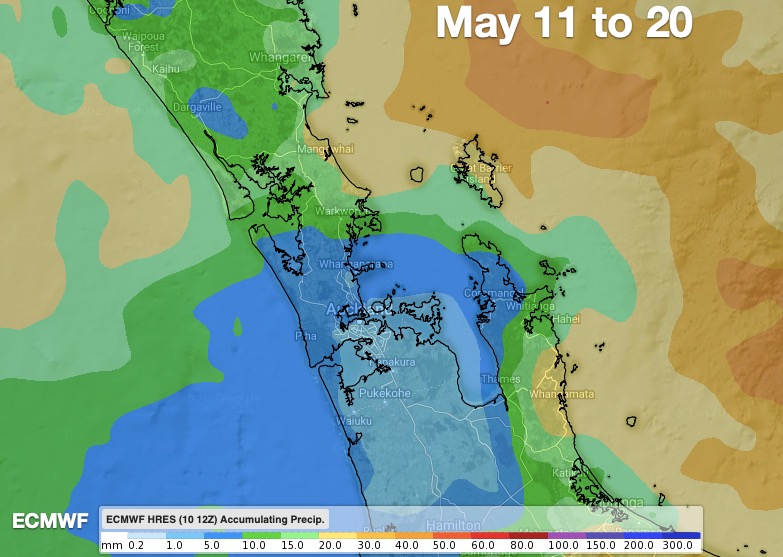 Auckland: Drier than average weather looms for rest of May (+8 Maps ...