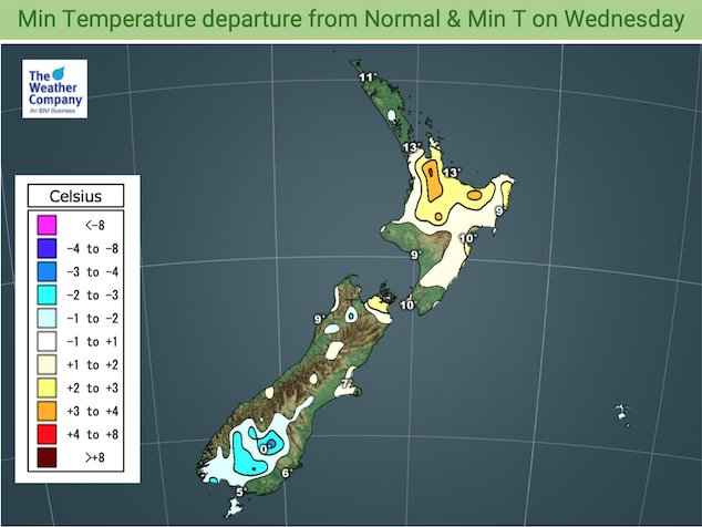 Temperature trends – Cool in the east today | WeatherWatch - New ...