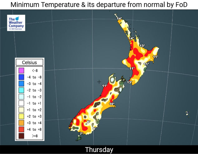 Temperature trends – Warmer than normal but with spring in play, cold ...