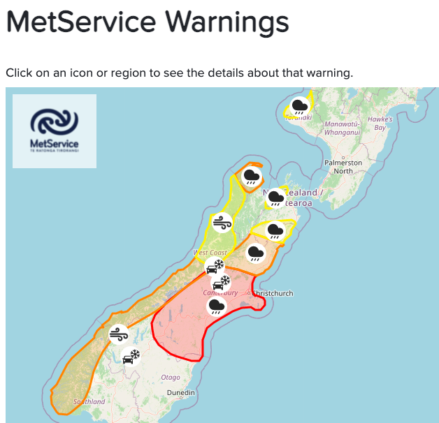 Very big low moves in to NZ – Canterbury flood risks & other weather ...