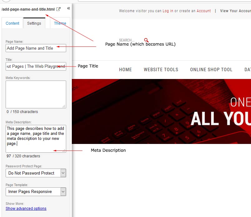 How To Edit Page Titles Names And Meta Descriptions