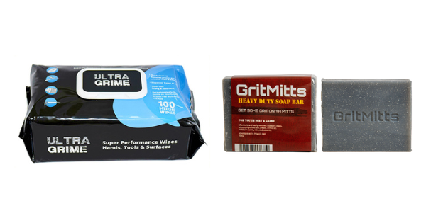 Ultra Grime Wipes & GritMitts Soap Bar