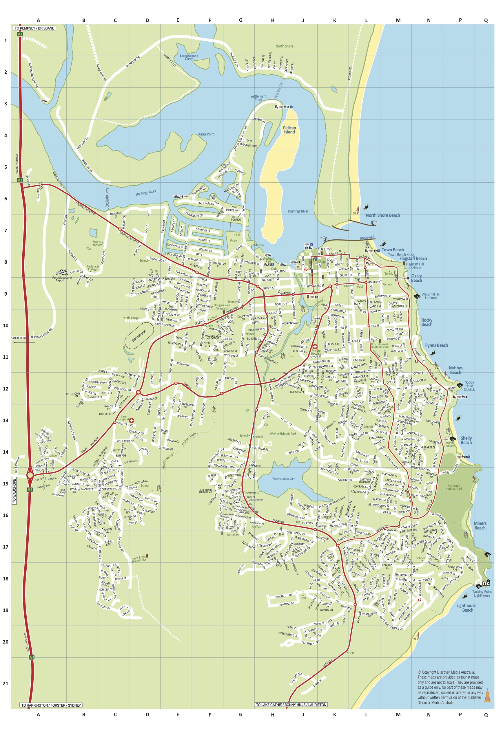 Port Macquarie Bus Route Map