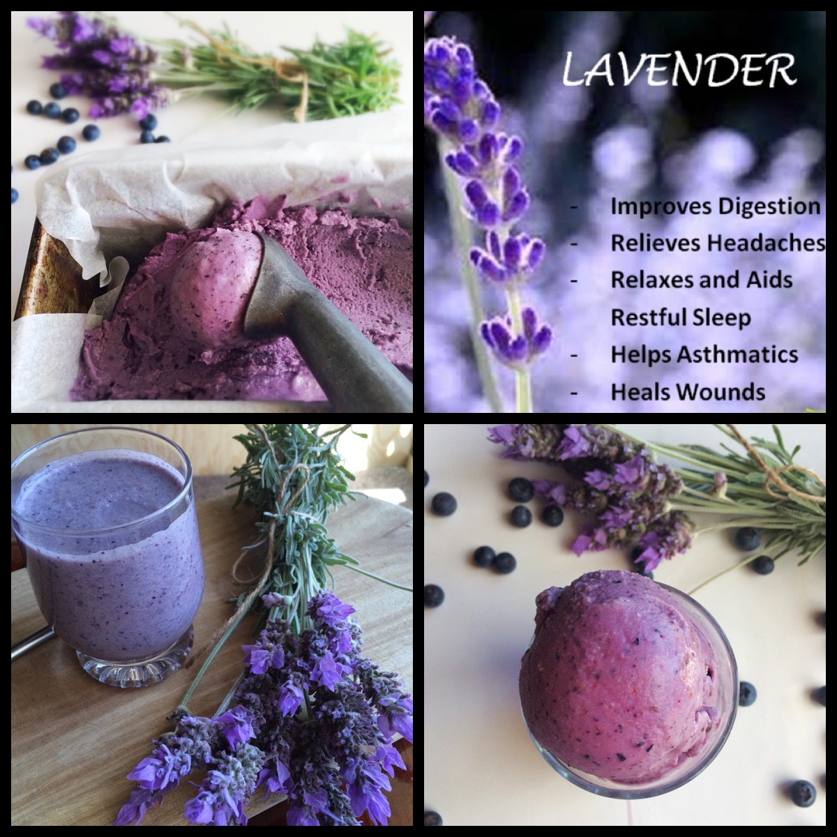 Lavender Blueberry Ice-Cream (dairy-free) – Natalie Prigoone, yoga ...