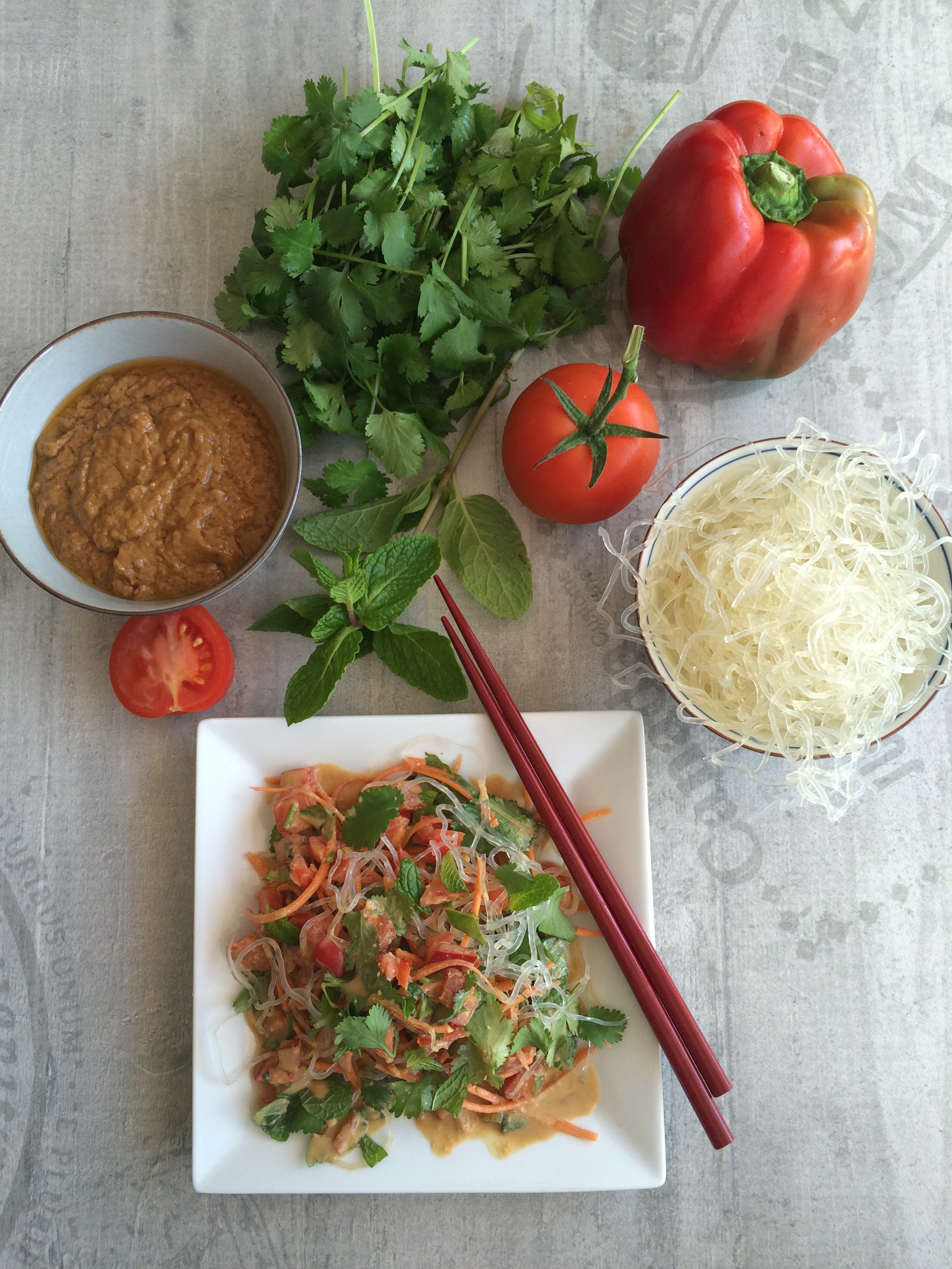 Thai Satay Kelp Noodle Salad – Natalie Prigoone, yoga, healthy food ...
