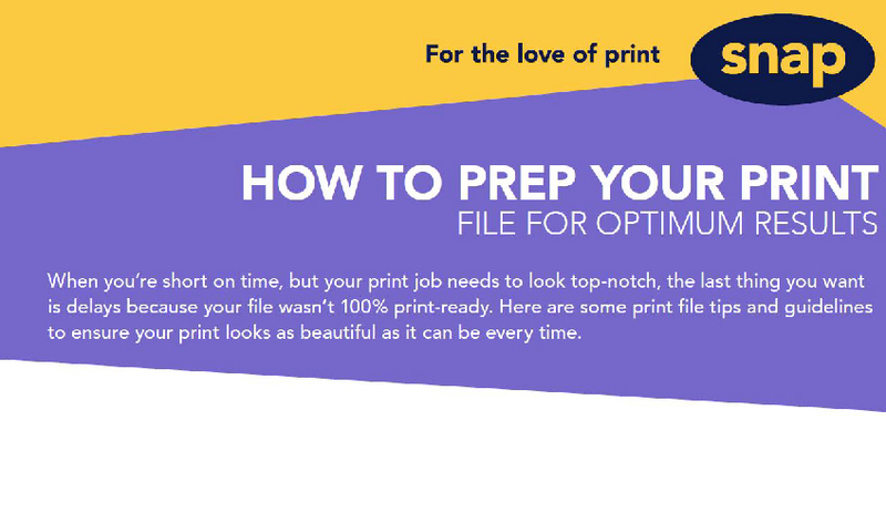 How to prep print files right | Snap Print & Design