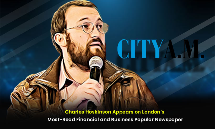 Cardano Founder Features On London's Most Popular Newspaper