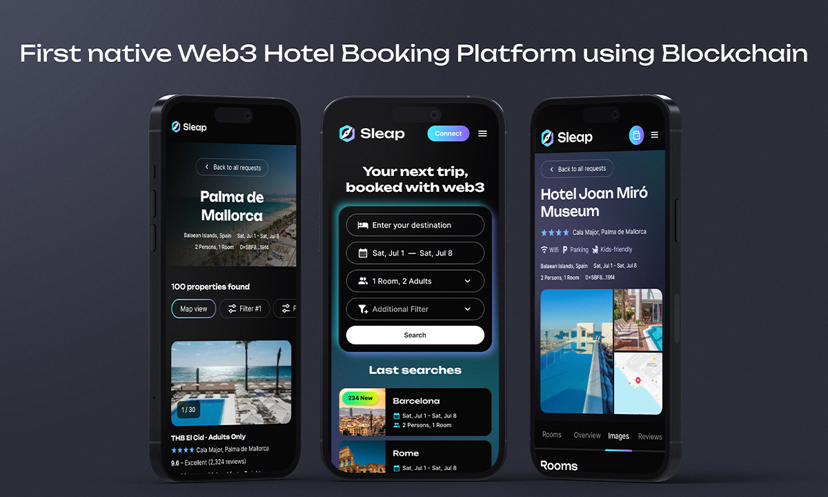 Sleap.io Launches World's First Web3 Hotel Booking Platform
