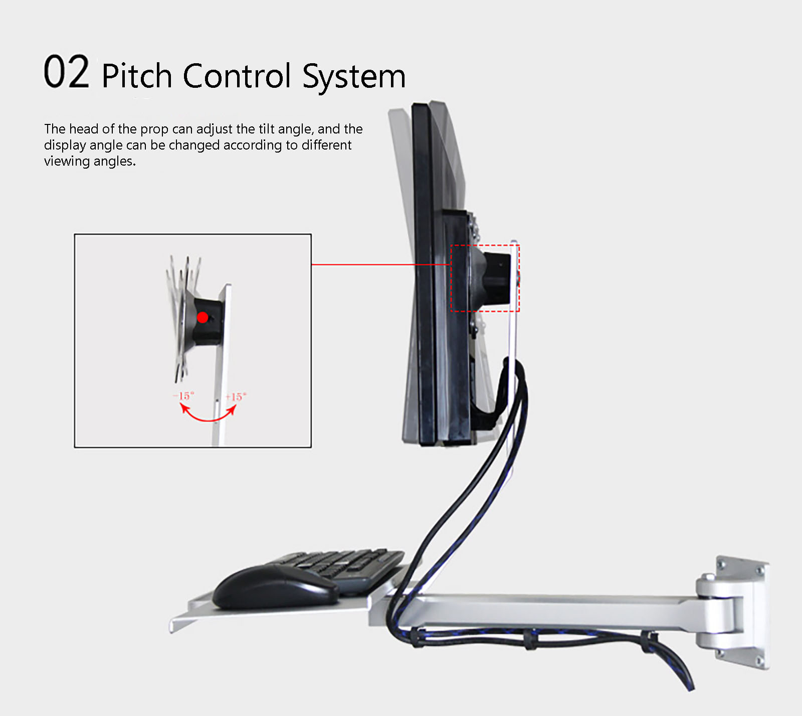 Wall-mounted Universal LCD Monitor Standing Workbench Bracket Rack ...