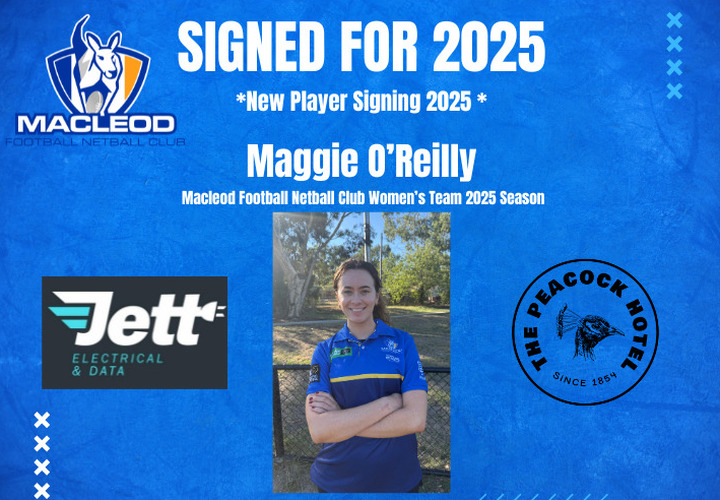 Macleod FC Women's Team Welcomes Maggie O’Reilly
