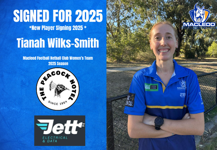 Macleod FC Women's Team Welcomes Tianah Wilk-Smith
